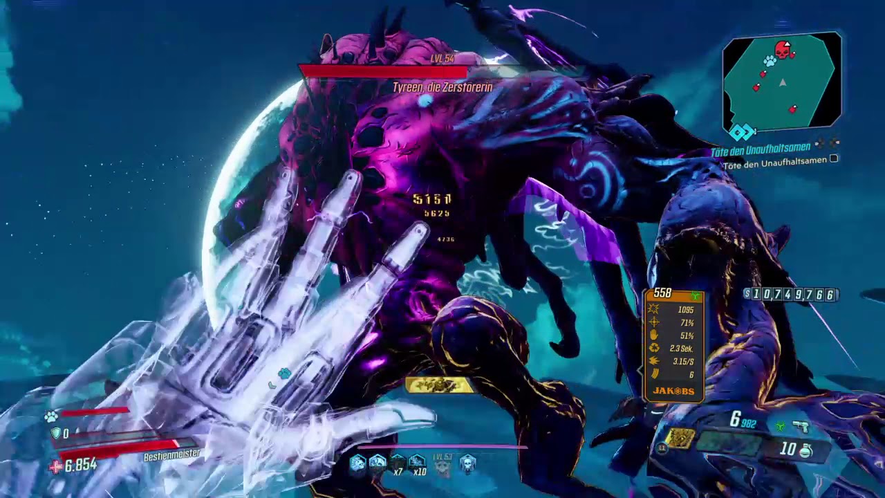 Borderlands® 3 - Tyreen killed with new lvl 53 Queens Call - YouTube