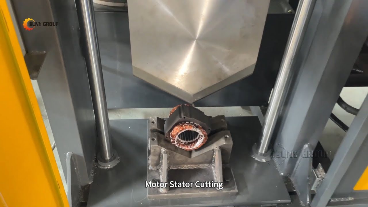 Motor Stator Recycling Machine | Copper Winding Cutting and Pulling ...