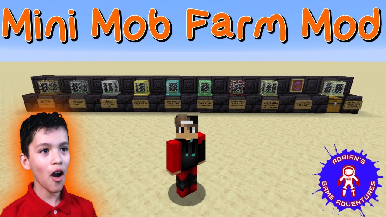 Minecraft Mini Mob Farm Mod For Beginners - YouTube