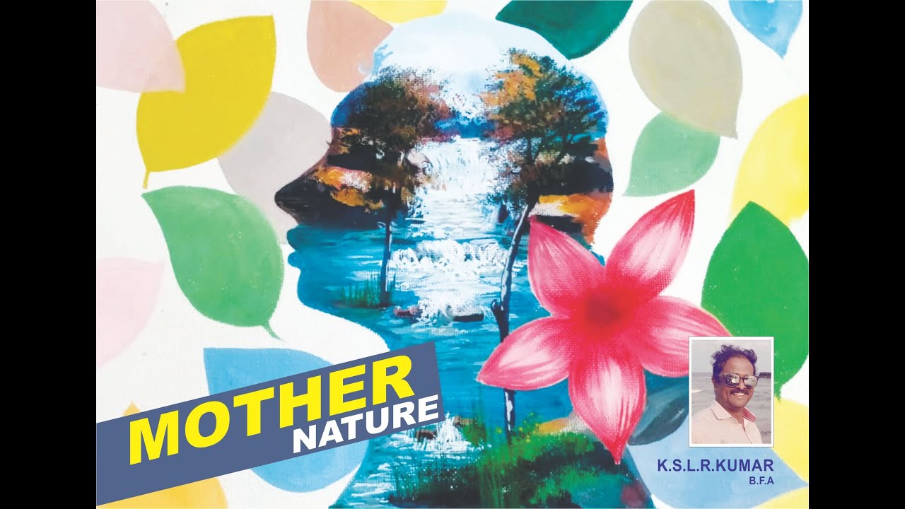 Poster Color Painting of Mother Nature | Nature Painting | Mother of ...