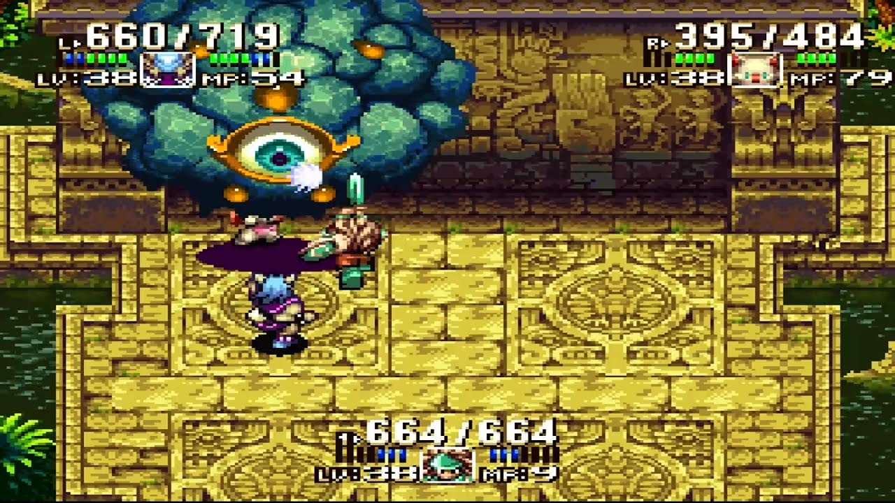 Secret of Mana 2 (Seiken Densetsu 3) Bosses #18 Mana God Beast of Light ...