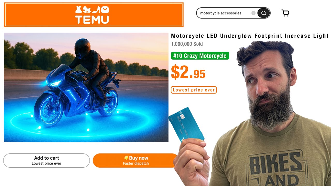 Testing Temu’s Stupidest Motorcycle Accessories(#3 is illegal) - YouTube