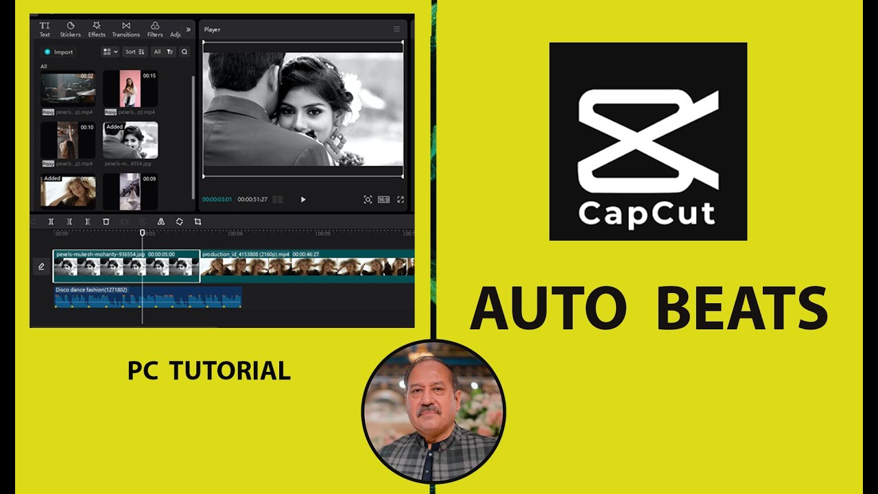CapCut Auto Beat Sync Tutorial PC | CapCut Music Beats - YouTube