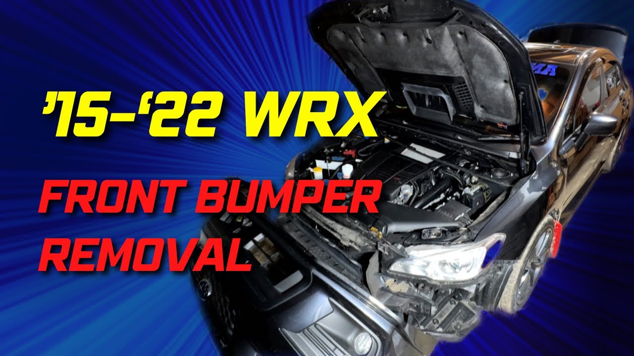 ‘15-22 Subaru WRX | How to uninstall/ remove front bumper - YouTube