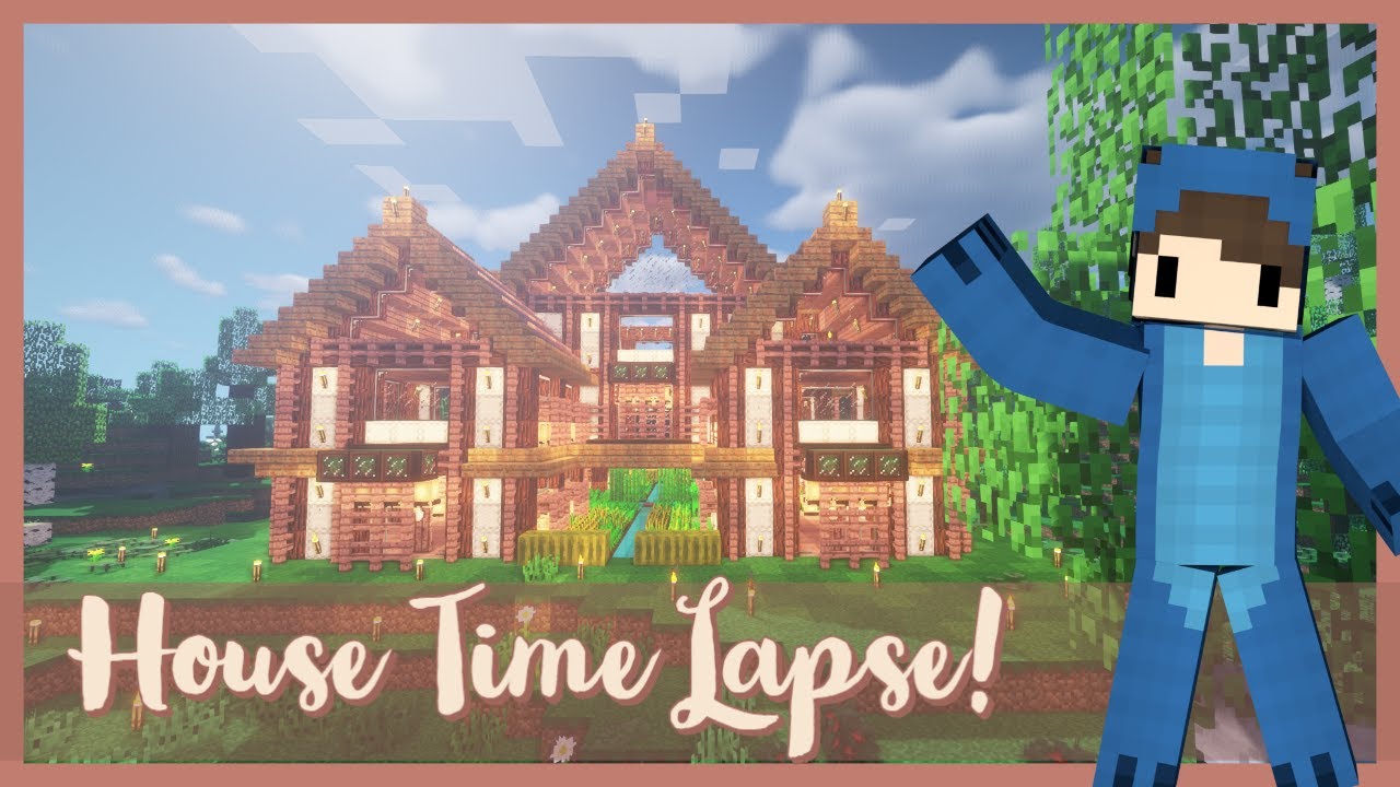 Minecraft House Time Lapse! | Following a Tutorial - YouTube