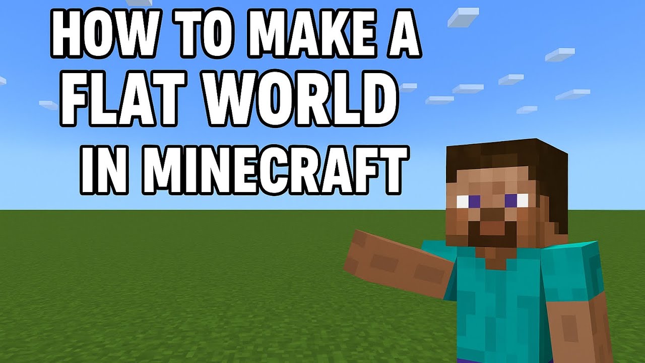 How to make a flat world in Minecraft (bedrock version 1.21.113) - YouTube