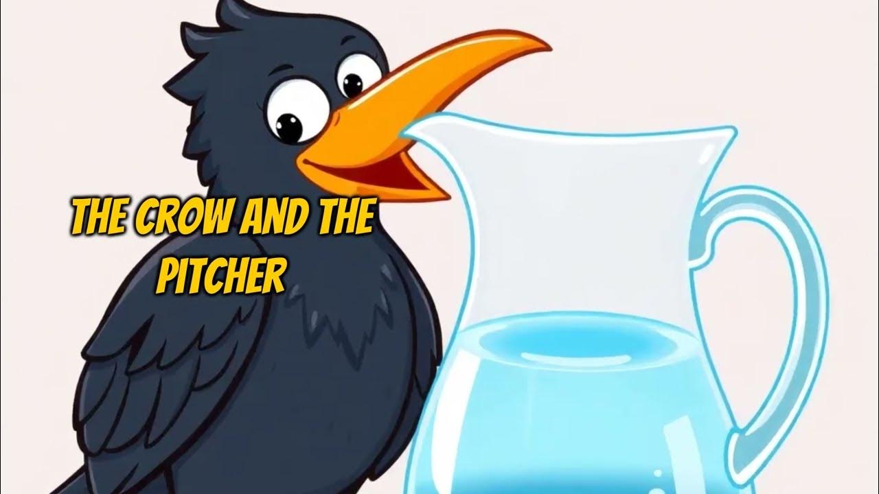 The Crow and the pitcher | The Clever Crow: A Fun Retelling of Aesop's ...