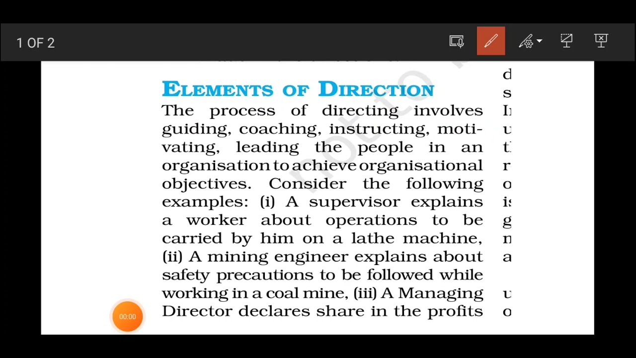 elements of directing || ncert || class 12 business studies - YouTube