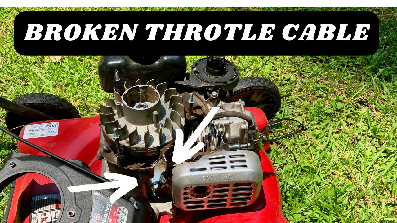 Broken Kill Switch Cable Hack/20" Yard Machines(2) - YouTube