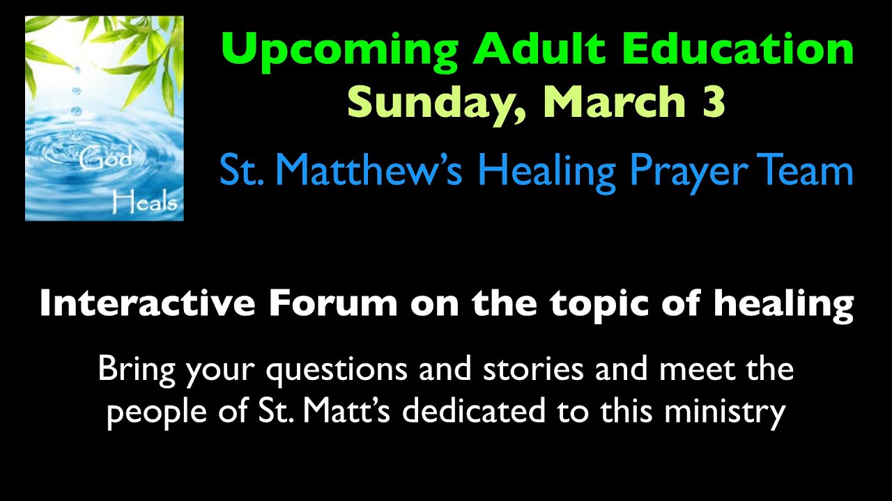 Healing Prayer Ministry - YouTube