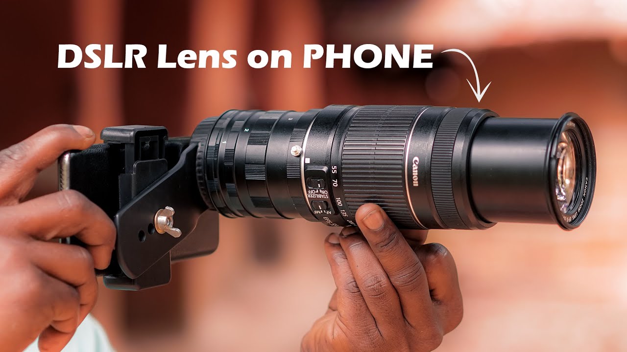 DSLR Lens on Mobile Camera - 100% Working 🤩 - YouTube