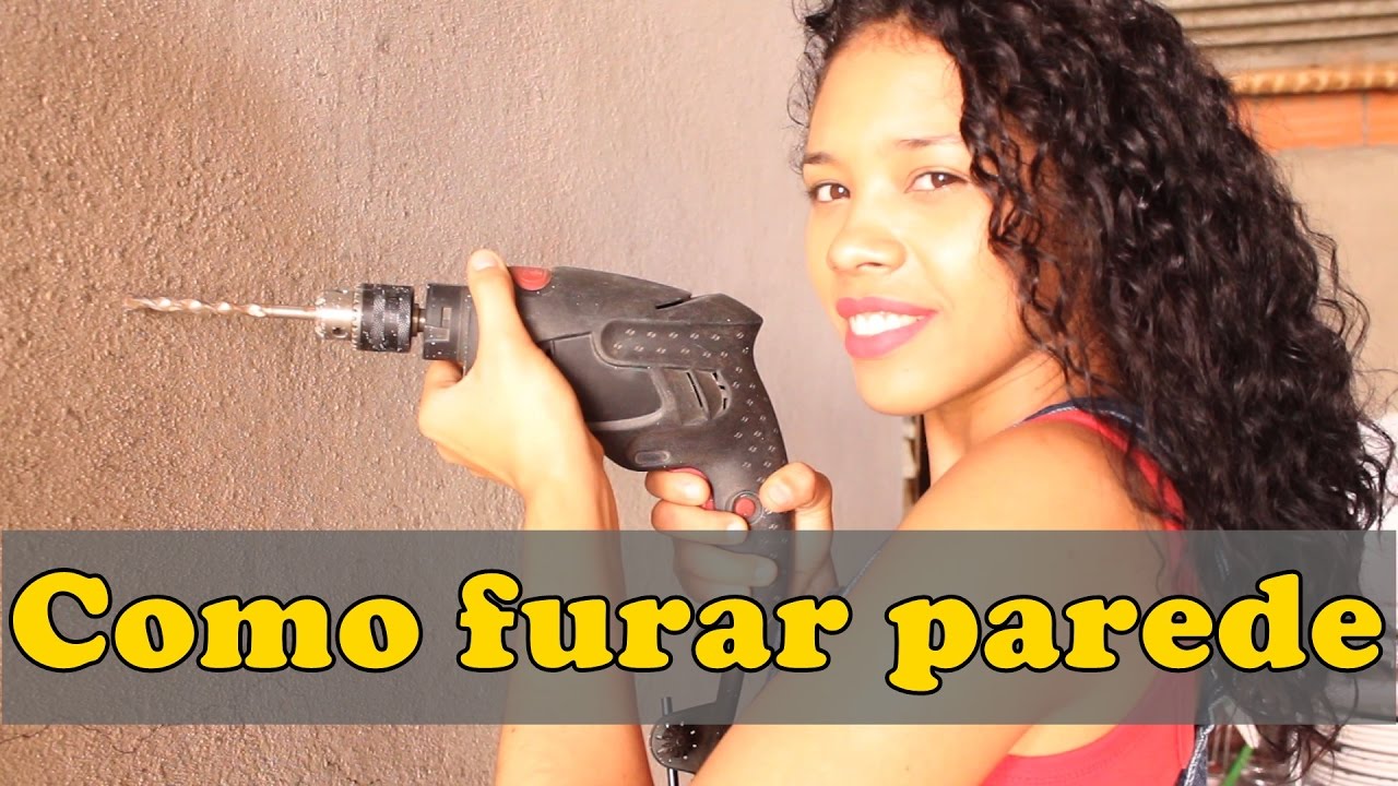 Como furar uma parede corretamente com furadeira - com Paloma Cipriano ...