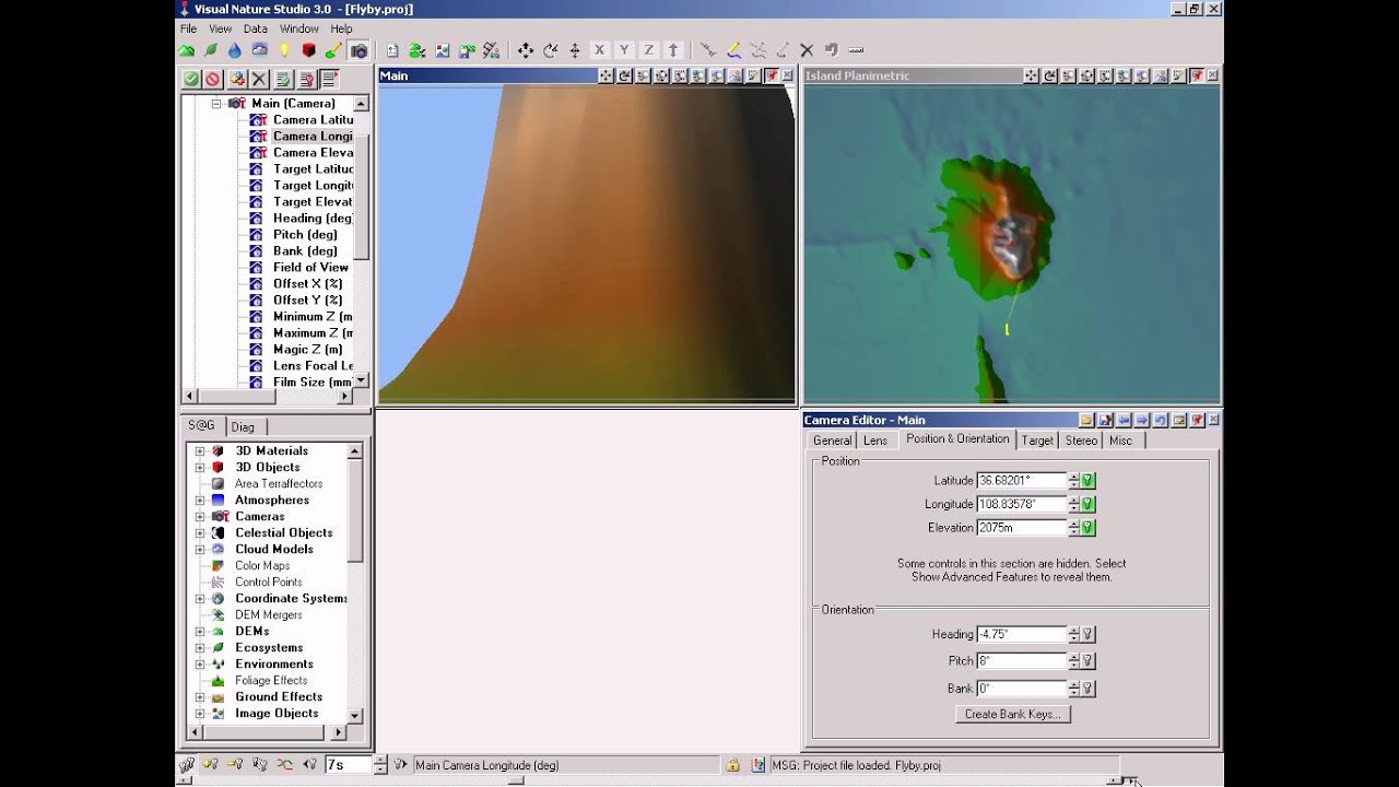 Visual Nature Studio 3 Tutorial Part 02 A (Animating the Camera) - YouTube