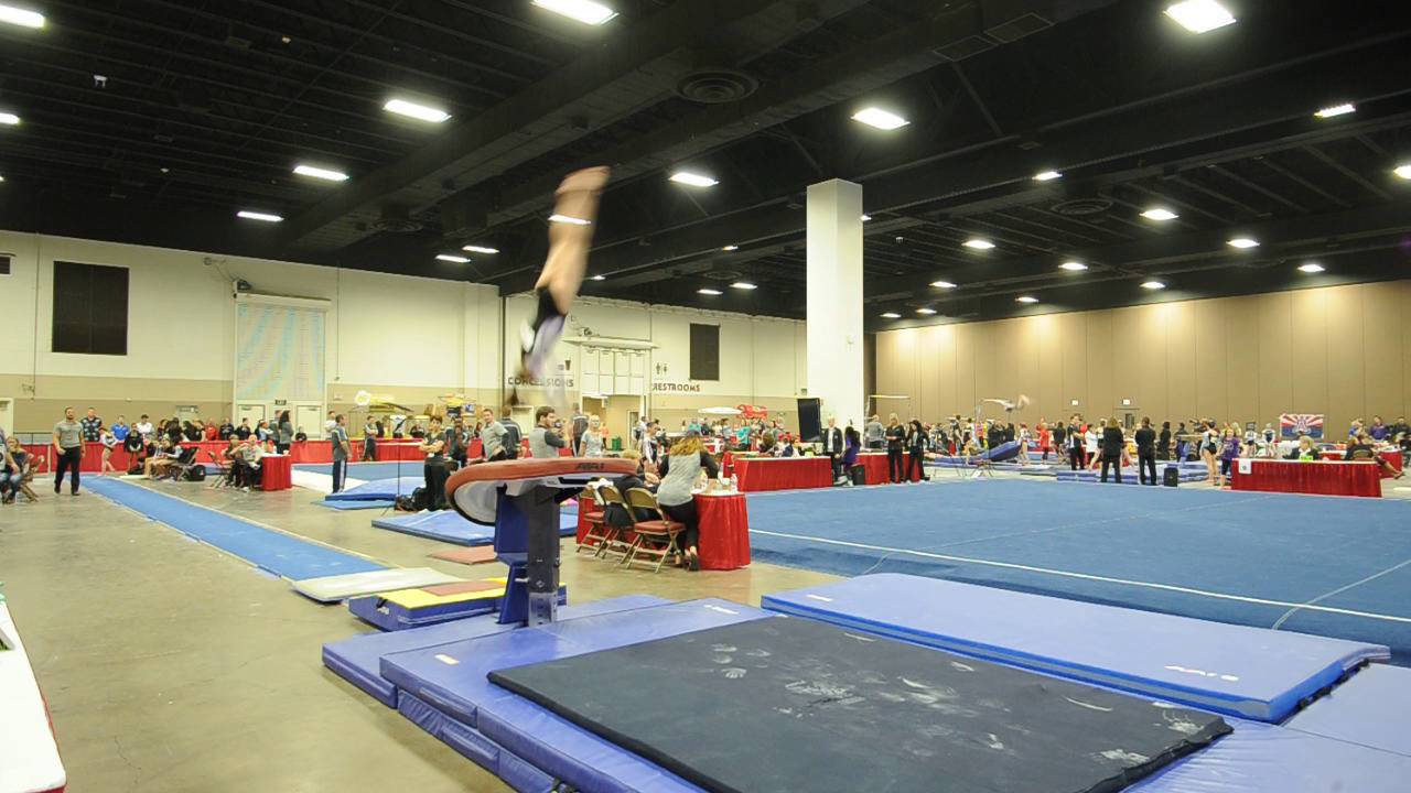 Annie Beard - Vault 2 - 2016 Women's Junior Olympic Championships - YouTube