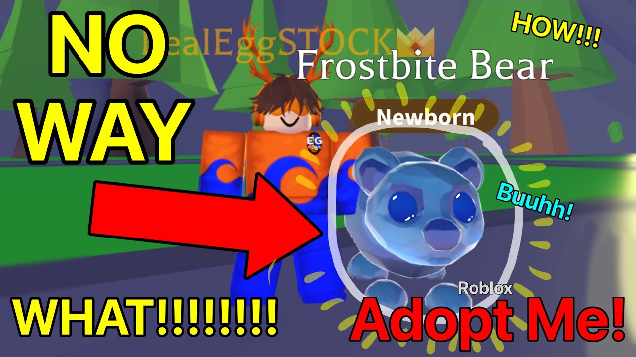 Adopt Me! I HATCHED A FROSTBITE BEAR?!?!? - YouTube