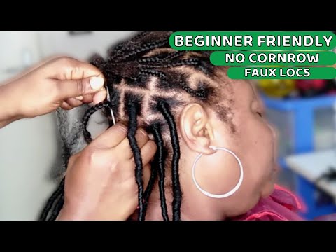 DIY: HOW TO INDIVIDUAL CROCHET FAUX LOCS WRAPPING METHOD (NO Cornrow ...