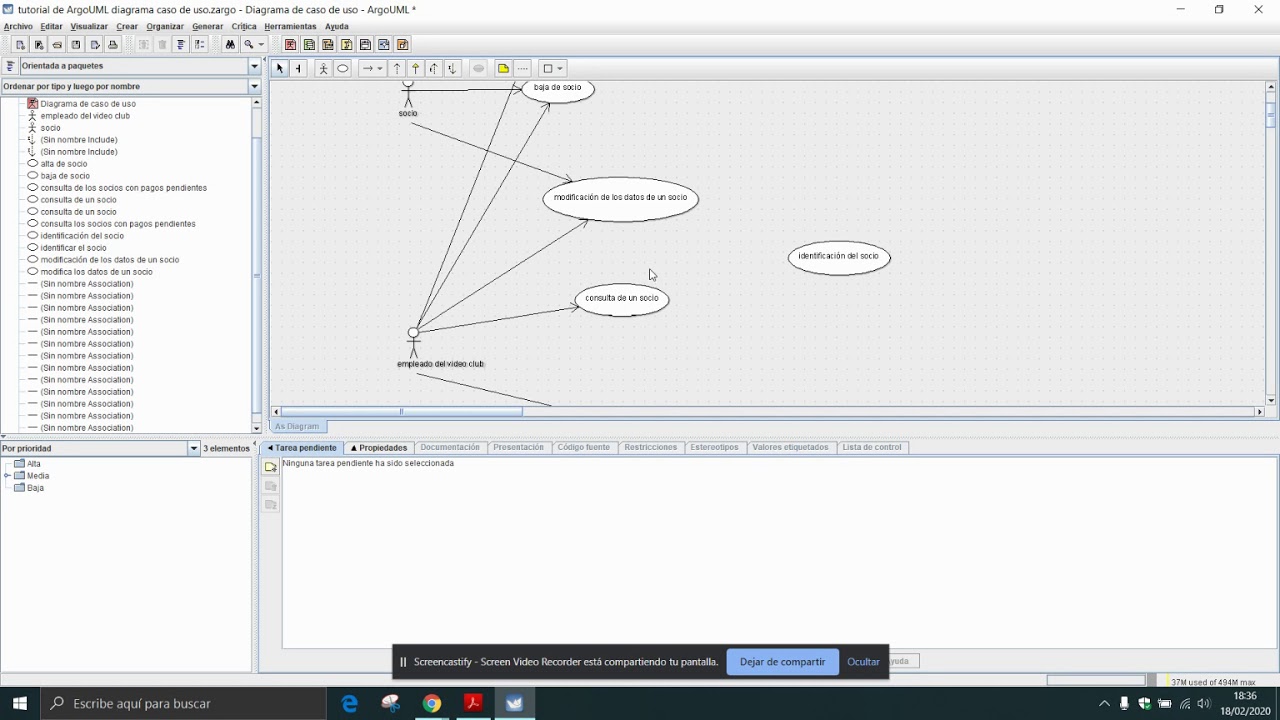Tutorial del software ArgoUML con Diagramas de caso de uso parte 2/2 - YouTube