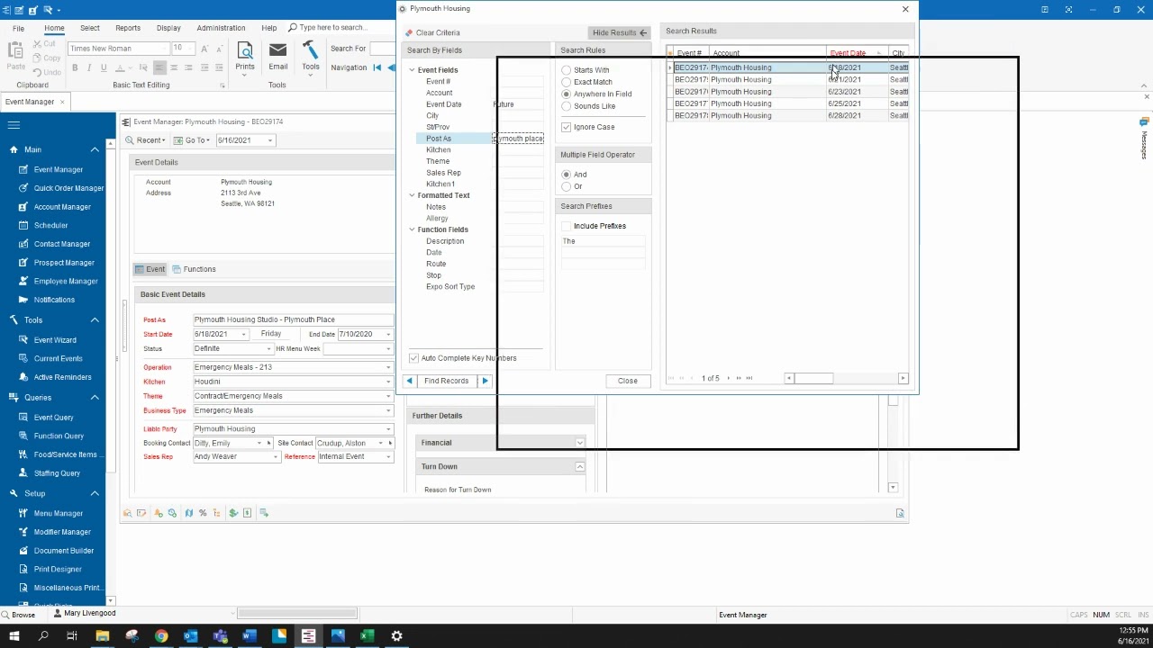 Shortcut to Changing Fields to Multiple Events in Caterease - YouTube