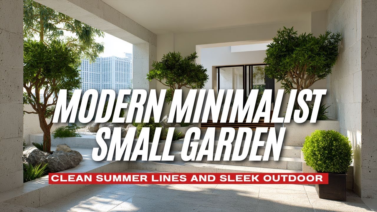 Modern Minimalist Small Garden Style with Clean Summer Lines and Sleek ...