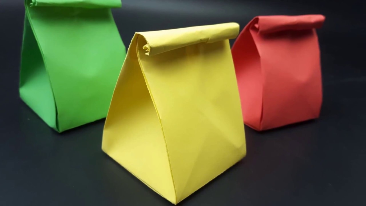 Origami Gift Bag Tutorial - How to Make a Paper Gift Bag - DIY paper ...
