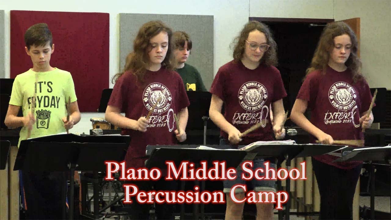 2022 Plano Middle School Percussion Camp with Dialog - YouTube