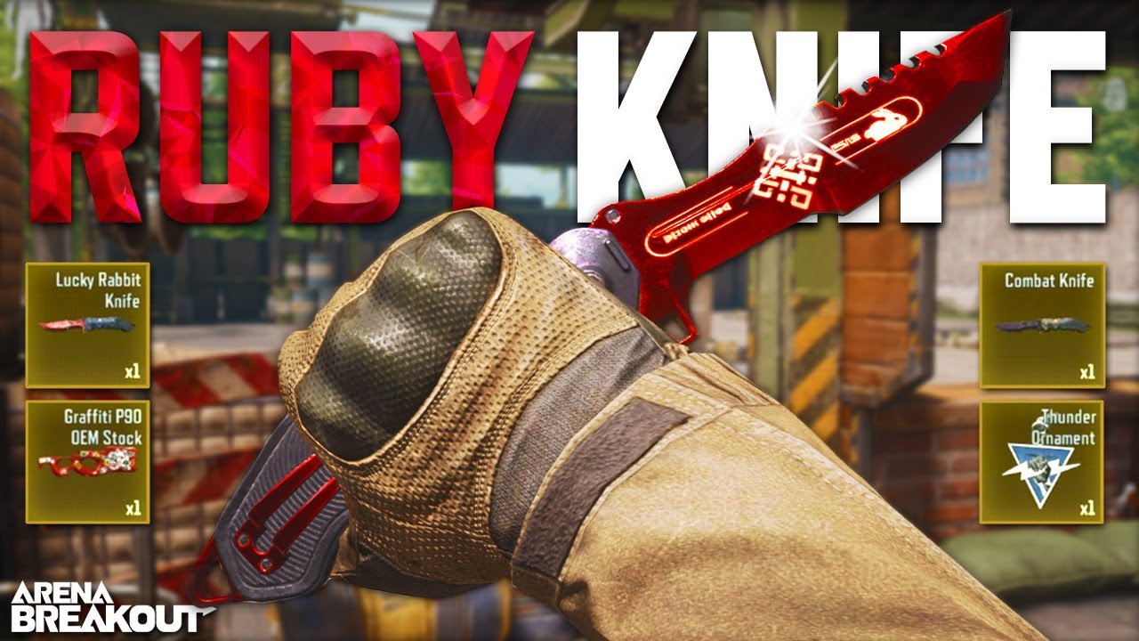OPENING NEW RUBY KNIFE LUCKY DRAW! ARENA BREAKOUT - YouTube