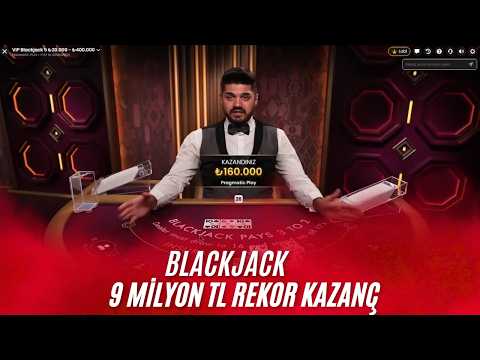 TÜRKÇE BLACKJACK | 9 MİLYON TL REKOR KAZANÇ !!