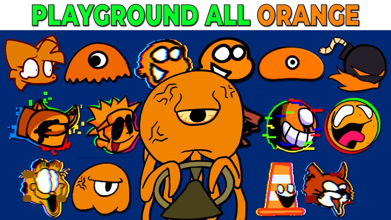 FNF Character Test | Gameplay VS My Playground | ALL Orange Test #3 ...