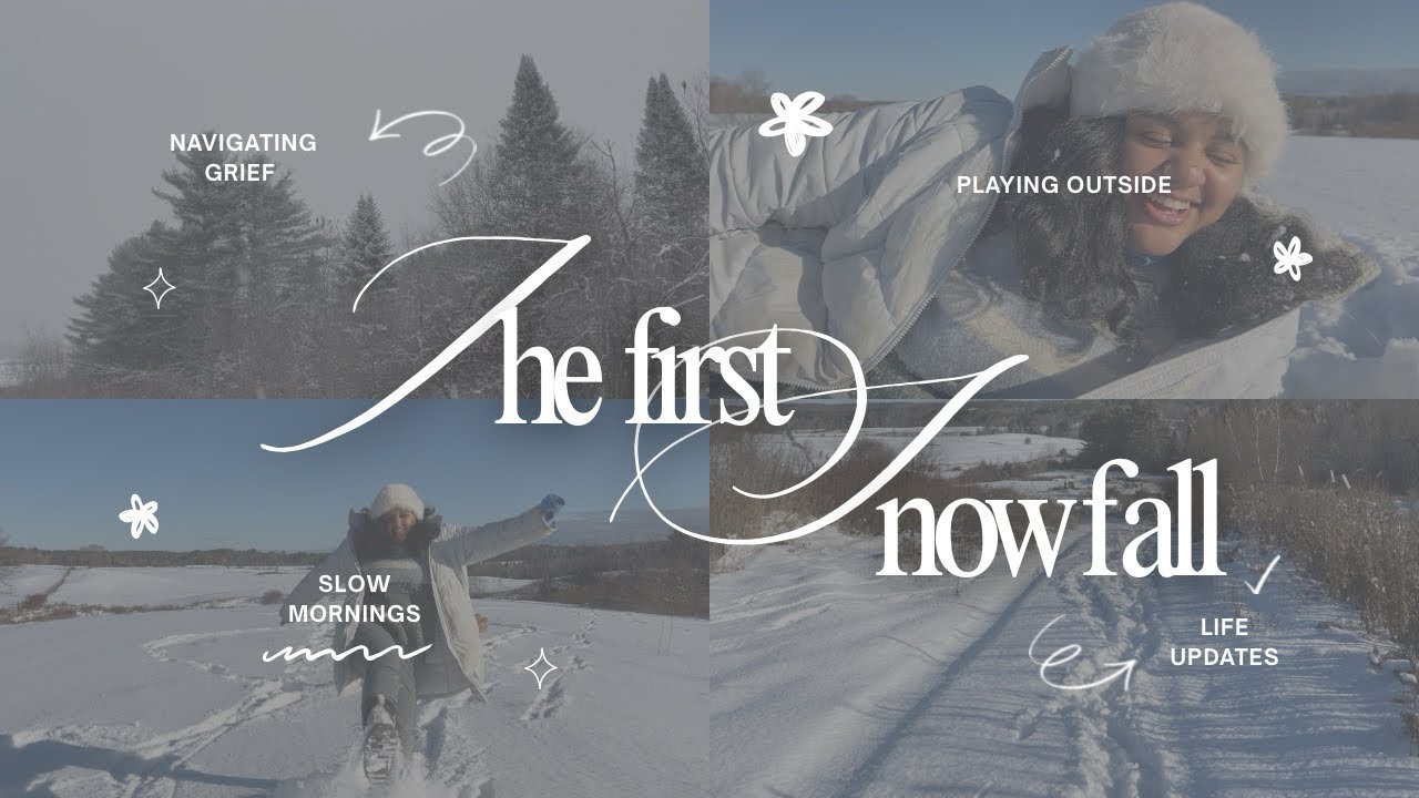 The First Snowfall in MAINE ️ playing outside, mental reset, life ...