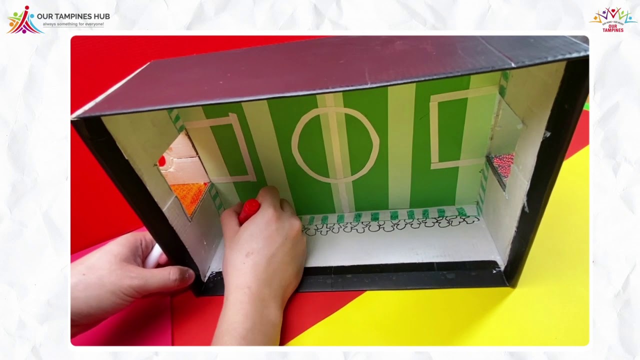 Shoebox table football - YouTube