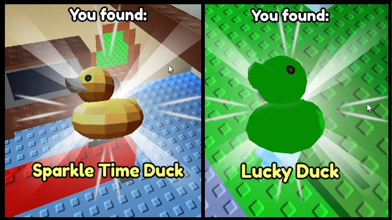 How to get Sparkle Time Duck and Lucky Duck in Find the Ducks Roblox ...
