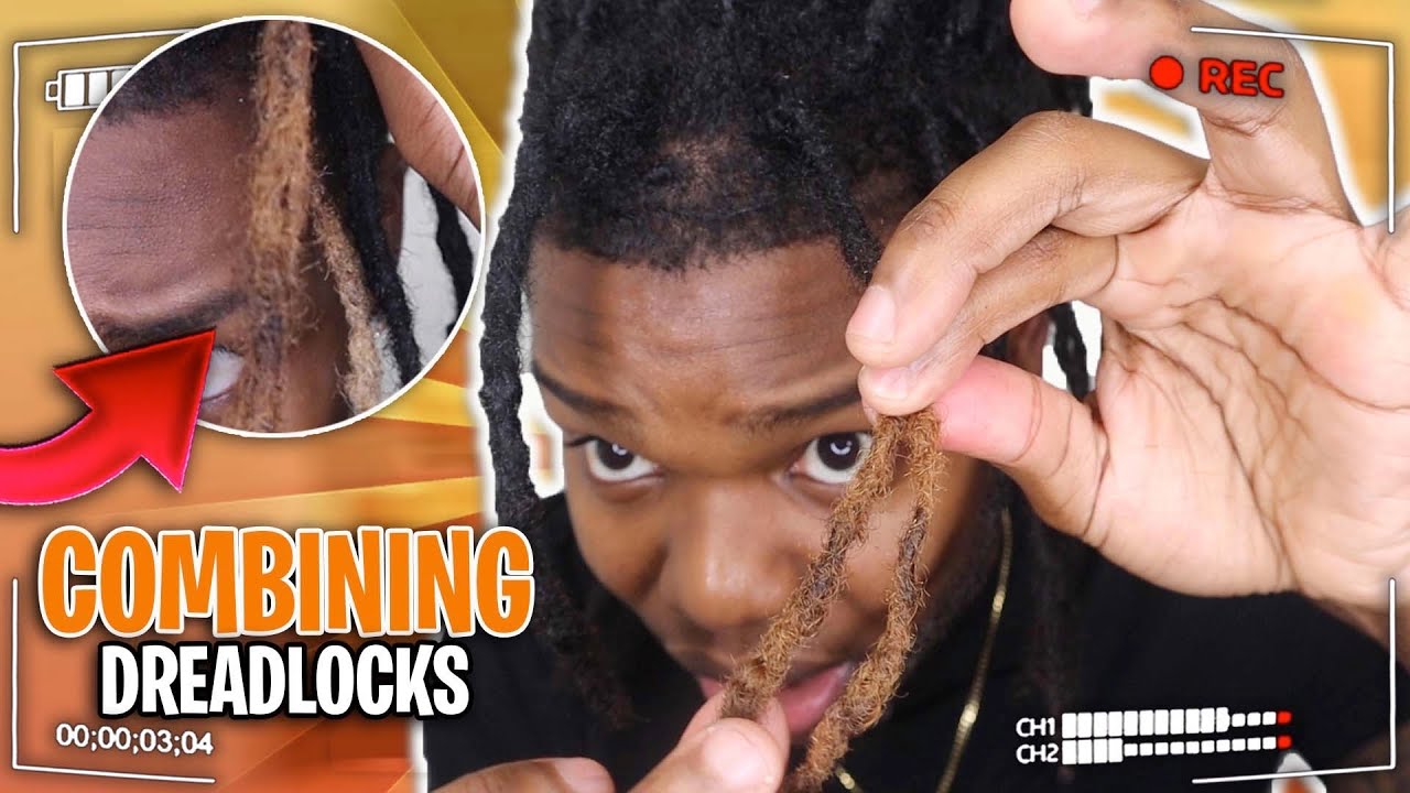 How To Combine Dreadlocks | Dreadlocks Retwist Transformation - YouTube