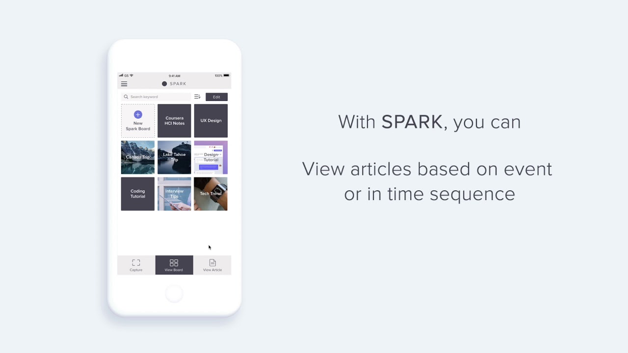 Spark - collect & manage articles in seconds - YouTube