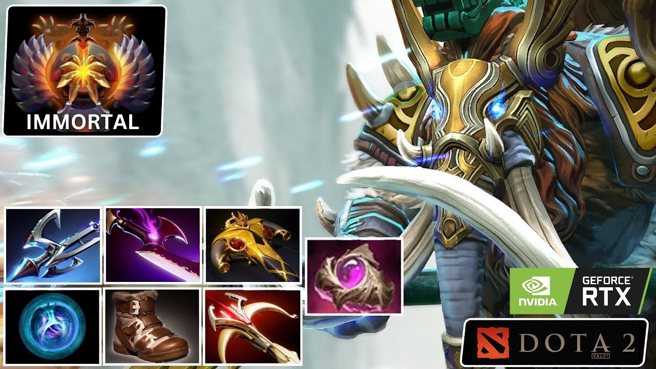 Dota 2 Ranked - Magnus 7.35 immortal Rank - YouTube