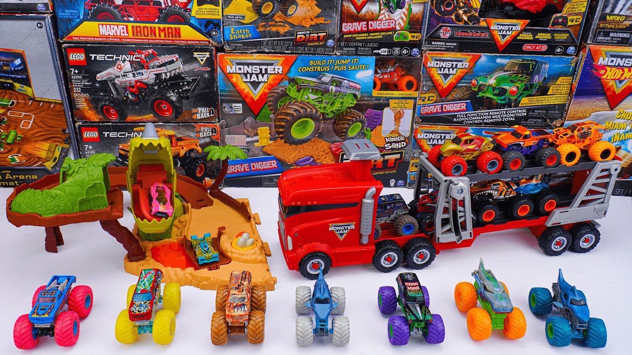 Monster Jam Collection Unboxing Review | Monster Jam Cars On the Road ...