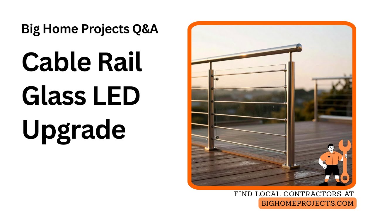 Cable Baluster Glass Channel LED Handrail Upgrade Guide - YouTube