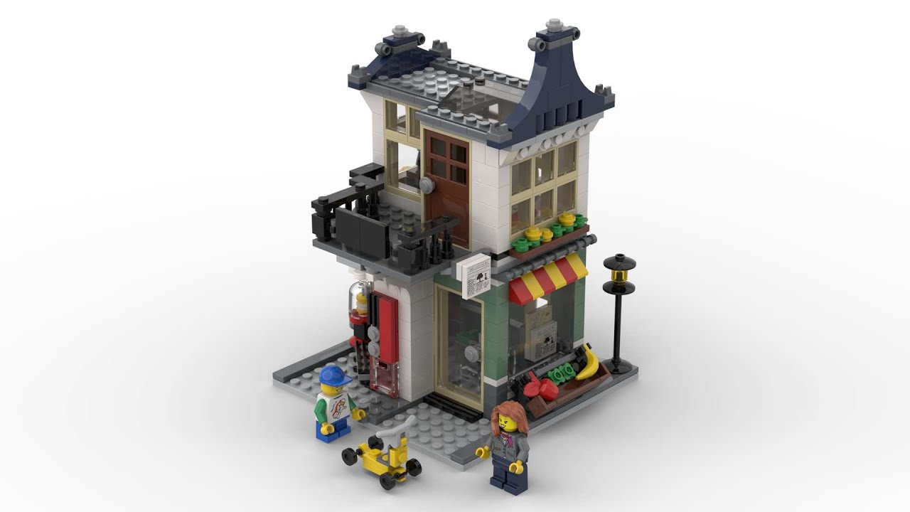 Lego 31036 Toy & Grocery Shop Speed Build LDD by PLegoBB - YouTube