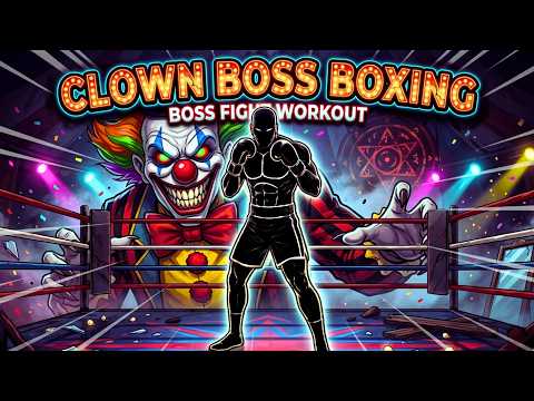 🤡 CLOWN-BOSS-BOXEN 🥊 KAMPF GEGEN DEN BOSS 🔴 Rhythmus-Bosskampf-Workout | Immensives Aufwärmtraining