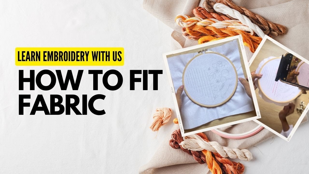 How to Put Fabric in Embroidery Hoop | Knot Your Type - YouTube
