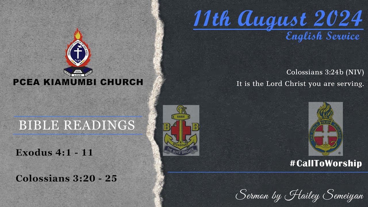 Brigade Sunday First Service - 11th August 2024 - YouTube