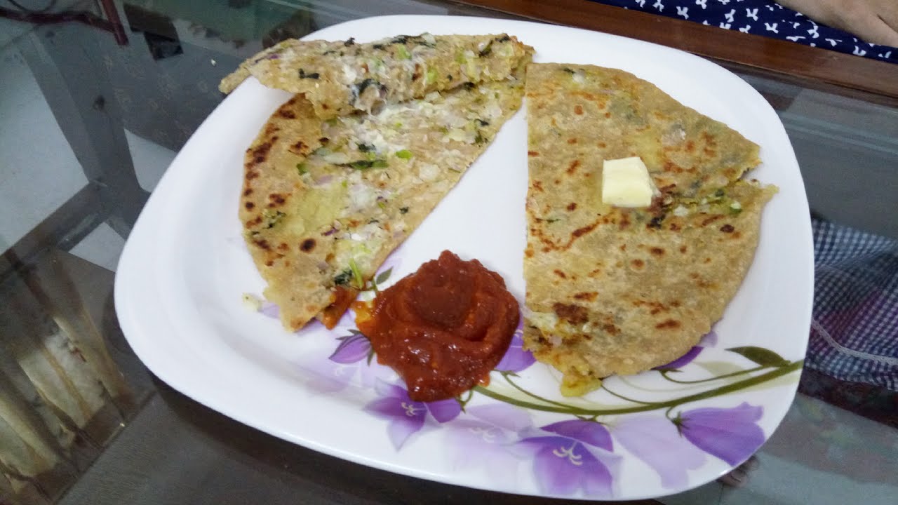 Cheese Paratha Recipe -Cheese Stuffed Paratha - Vegetarian Recipe ...