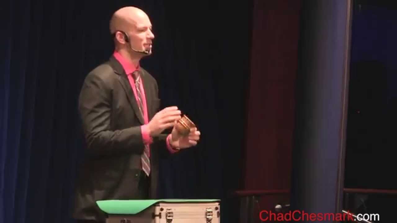 Houston Magician Chad Chesmark Performs Comedy Cup & Ball - YouTube