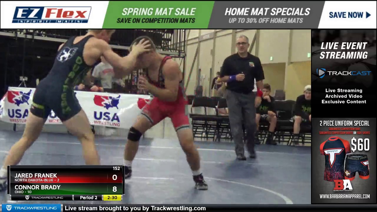 152 Jared Franek North Dakota Blue vs Connor Brady Ohio 8446536104 ...