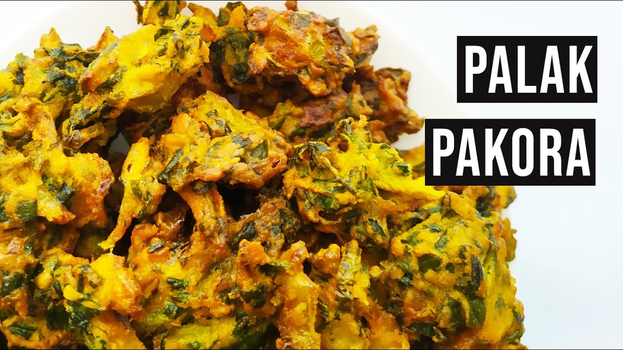 Palak Pakora | Spinach Pakoda Recipe | Crispy Spinach pakoda | Fritters ...