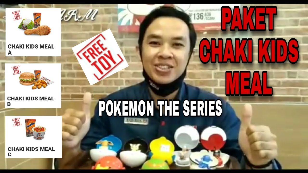 PAKET KFC CHAKI KIDS MEAL TERBARU 2021 || FREE TOY POKEMON THE SERIES ...