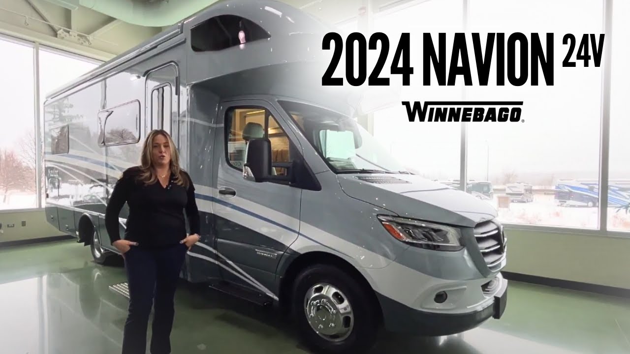 LUXURY MOTORHOME UNDER 26FT | 2024 Winnebago Navion 24V Motorhome Tour ...