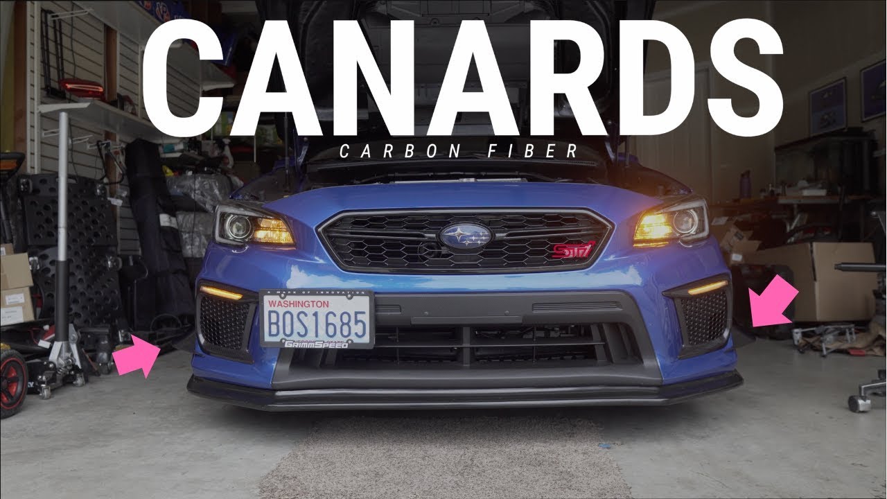 STI GETS CARBON FIBER APR PERFORMANCE CANARDS | 2019 SUBARU WRX STI ...
