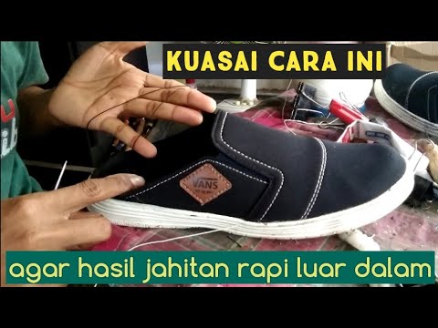 VIDEO CARA AGAR HASIL SOL SEPATU RAPI BANGET KHUSUSNYA SEPATU SLOP - YouTube