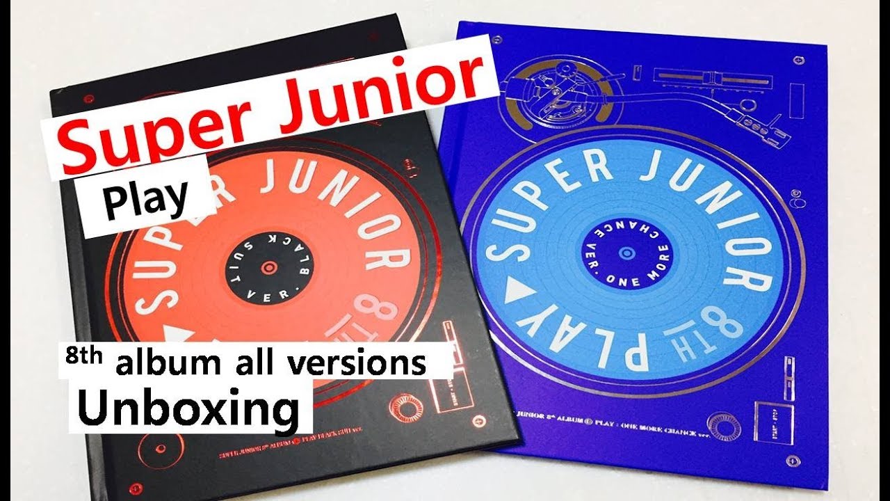 Super Junior play 8th album unboxing 슈퍼주니어 8집 スーパージュニア8集 - YouTube