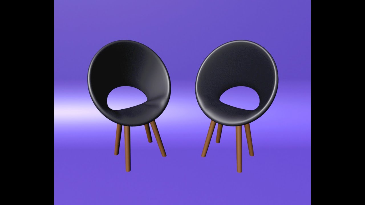 2- 3D ROUND SIDE CHAIR MAYA MODELLING - YouTube
